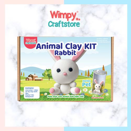 Jual Wimpy Craft Animal Clay KIT Kerajinan Tangan Air Dry Clay Art Set ...