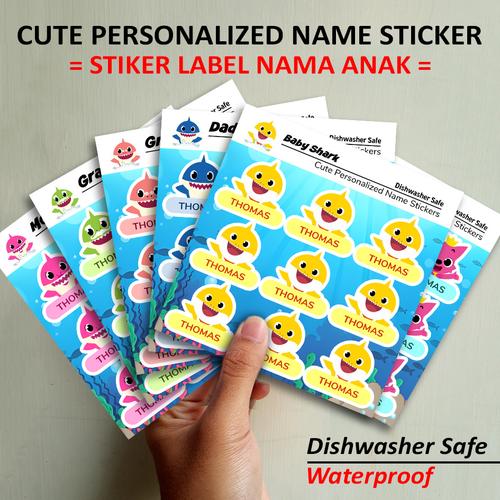 Jual STIKER LABEL NAMA ANAK STICKER LABEL NAMA ANAK KUSTOM SERI BABY ...