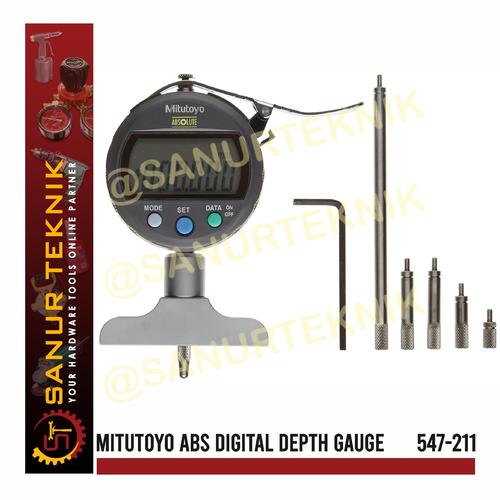 Jual MITUTOYO 547-211A ABS Digital Depth Gauge 0-200mm, 0,01mm, 63,5mm Base - Kota Surabaya ...