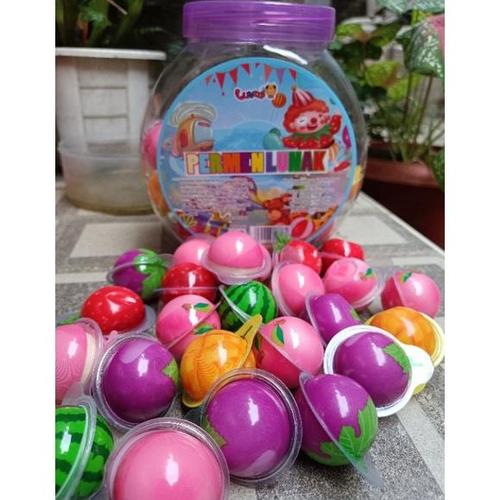 Jual New Ecer Permen Lunak Viral Permen Jelly Isi Selai Bentuk Bulat ...