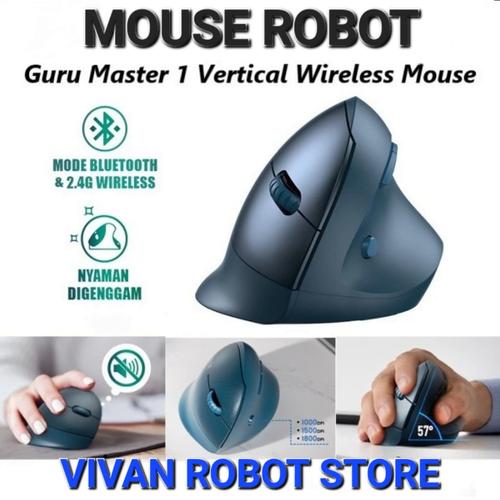 Promo Robot Guru Master 1 Mouse Vertical Bluetooth Wireless (spt ...
