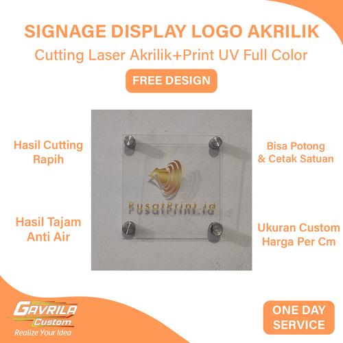 Jual Custom Signage Akrilik / Logo Perusahaan / Plang Toko Murah ...