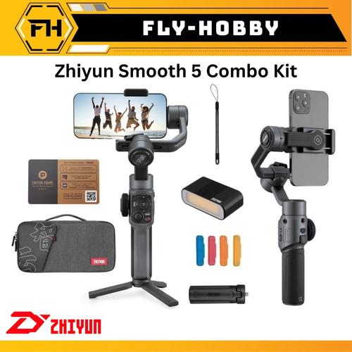 Jual Zhiyun Smooth 5 Combo Kit 3-Axis Gimbal Stabilizer Smartphone - Jakarta Pusat - DJI FLY ...
