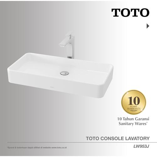 Promo TOTO Toja Console Lavatory / Wastafel LW953J - COMPLETE SET Cicil ...