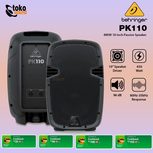 Jual Behringer PK110 480W 10-inch Passive Speaker - SATUAN - Jakarta Barat - Tokosound Proaudio ...