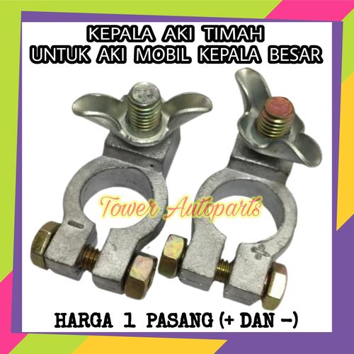 Jual Kepala Aki Mobil Ukuran BESAR Bahan TIMAH / Klem Aki BESAR N50 ...