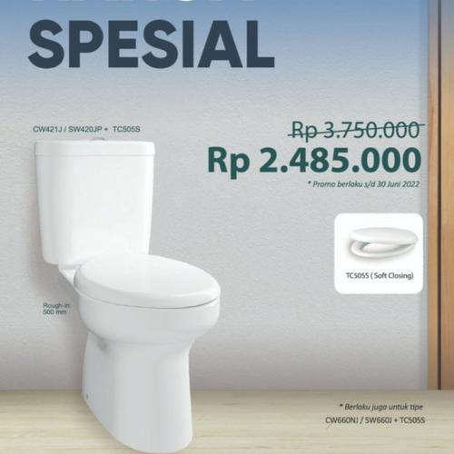Jual KLOSET DUDUK TOTO CW 421 J / CLOSET TOTO CW421J - Jakarta Barat ...