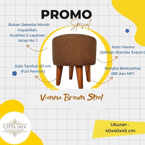 Jual Stool / Kursi Sofa / Puff Bulat Stool Ukuran 40cm x 40cm VELBOA ...