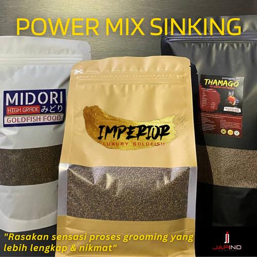 Jual Pakan/Pelet Ikan Koki/Goldfish Mix Sinking - Thamago X Midori (40: ...