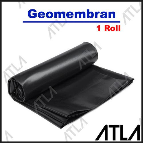 Jual Plastik Geomembran Hitam Geomembrane HDPE Terpal Kolam Ikan 1 Roll - 500 Micron, 6 Meter ...