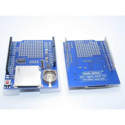 Jual Shield Datalogger Datalogging Sd Card Ds1307 Rtc Arduino Uno Mega