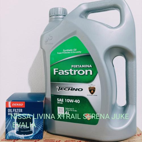Jual PAKET OLI FASTRON TECHNO 10W-40 GALON 4L + FILTER OLI NISSAN ...