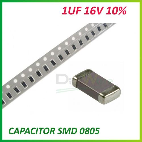 Jual 1uF 1000nF 16V 10% Capacitor Kapasitor SMD 0805 - Kota Surabaya ...