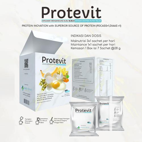 Jual PROTEVIT Minuman Mengandung Susu Bubuk Dengan Ekstrak Putih Telur - Kota Malang - Medic ...