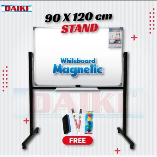 Jual Daiki Whiteboard Magnetic Standing Single Face 90 x 120 cm/80 x ...