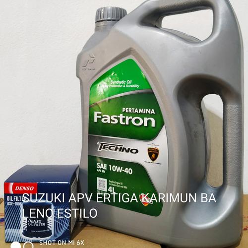 Jual PAKET OLI FASTRON TECHNO 10W-40 GALON 4 L+ FILTER OLI MOBIL SUZUKI ...