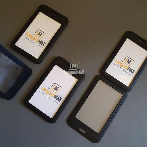Jual Casing Id Card / Card Holder / Tempat ID Card 2 Sisi Hitam Doff ...