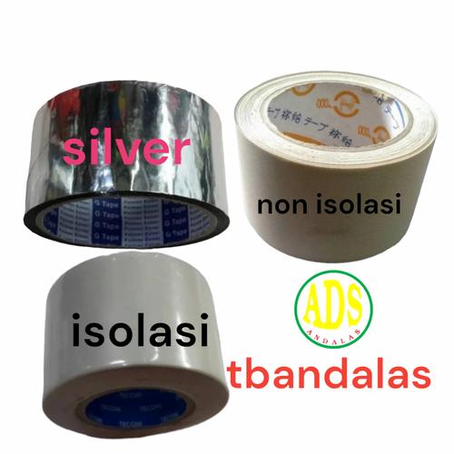 Jual lakban lem pembalut pipa ac silver , coklat , non isolasi ...