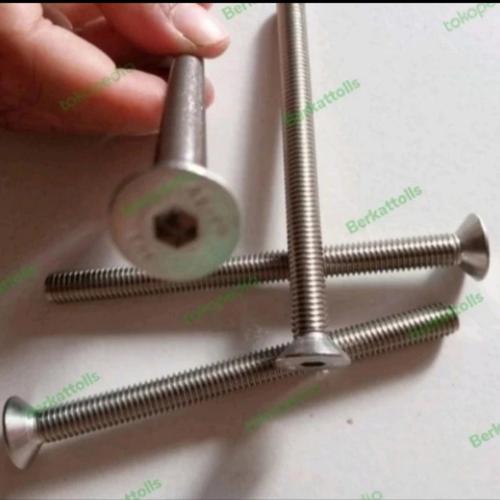 Jual baut verseng L m6x100 counter sunk JFL sus 304 merek THE A2-70 ...