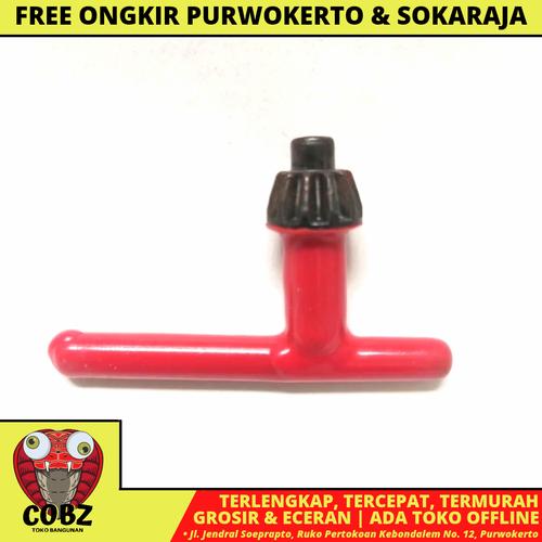 Jual 10 MM / NM Kunci Kepala Mesin Bor Hanging Drill Chuck Key Merah ...