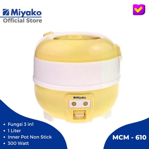 Jual Rice Cooker Mini Miyako MCM 610 1 Liter Magic Com Kecil Miyako 610 ...