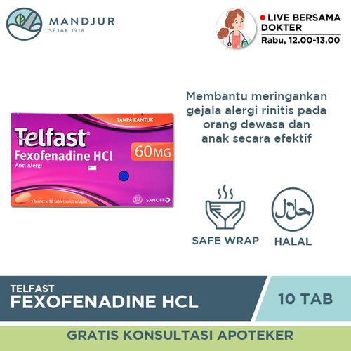 Jual Telfast 60 Mg 10 Tablet - Obat Rhinitis Alergi - Jakarta Pusat ...