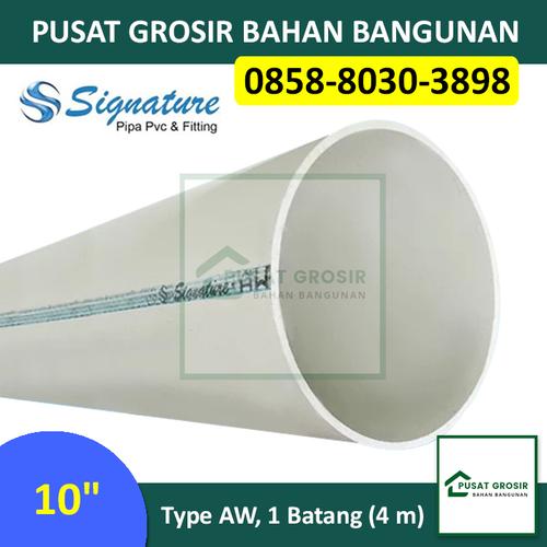 Jual Pipa PVC Signature 10" Inch AW Per Batang Panjang 4 Meter ...