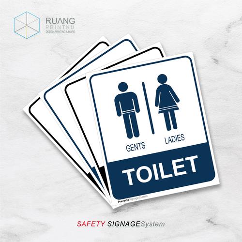 Jual INFORMATION STICKER VINYL WATERPROOF RAMBU TOILET UK. 10X12CM - Hitam - Jakarta Barat ...