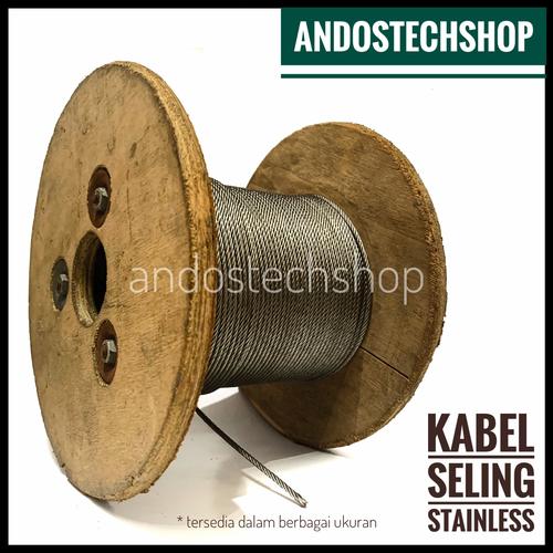 Jual Kabel Seling 4mm Stainless Steel / Wire Rope SS 4 mm Sling - Kota ...