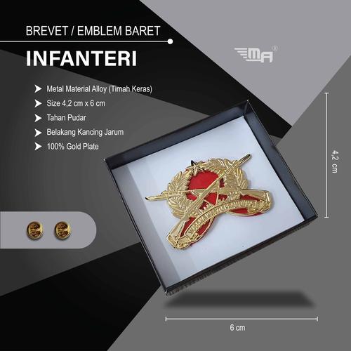 Jual EMBLEM INFANTERI BARET BRIVET BREVET EXCLUSIVE PREMIUM - Kota ...