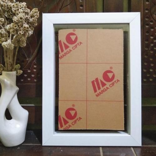 Jual Frame foto/Pigura Pop up 3D Putih ukuran 8R(20x25)cm + Kaca ...