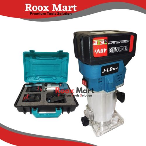 Jual Cordless Trimer Router Mesin Profil Kayu Baterai 48VF JLD J3748 ...