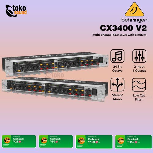 Jual Behringer Super-X Pro CX3400 V2 Multi-channel Crossover with ...