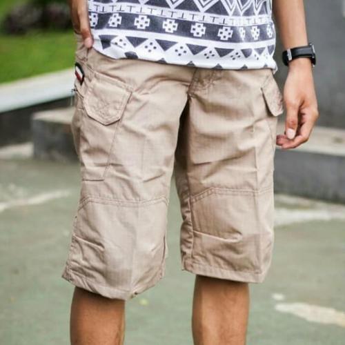 Jual CELANA PENDEK PRIA / CELANA CARGO PENDEK / CELANA PENDEK TACTICAL - CREAM PENDEK, 38 - Kota ...
