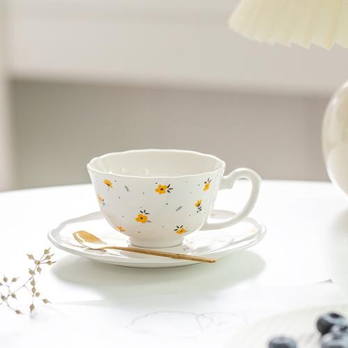 Jual Sunflower Tea Cup / Gelas Cangkir Teh Kopi Keramik Elegan ...