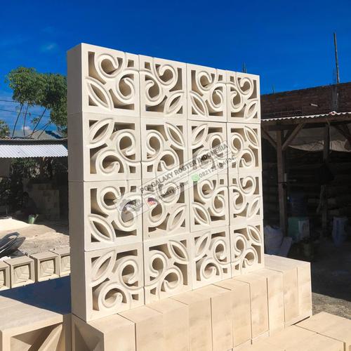Jual roster minimalis roster beton motif batik - Abu Natural - Kota ...