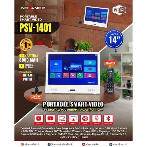 Jual TV SMART PORTABLE ADVANCE PSV-1401 NEW!! - TANPA BUBLE - Kab ...