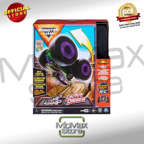 Promo Monster Jam RC Ramp Champ Grave Digger 1:15 SM6065348 - Jakarta ...