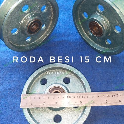 Jual roda besi 15 cm - rel besi siku - Kab. Tegal - TbjTeknik | Tokopedia