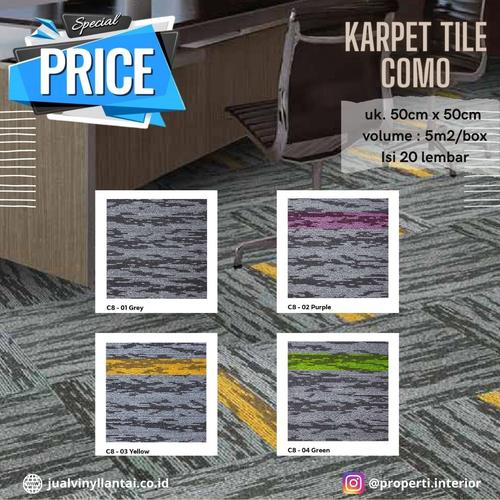 Jual Karpet tile Como uk 50cm x 50cm perbox untuk 5m2 cocok untuk ...