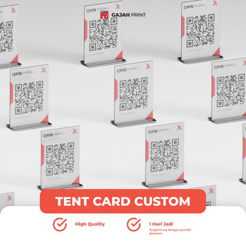 Jual Tent Card Acrylic A4 A5/ Nomor Meja / Tent Card Holder - A4, 1 ...