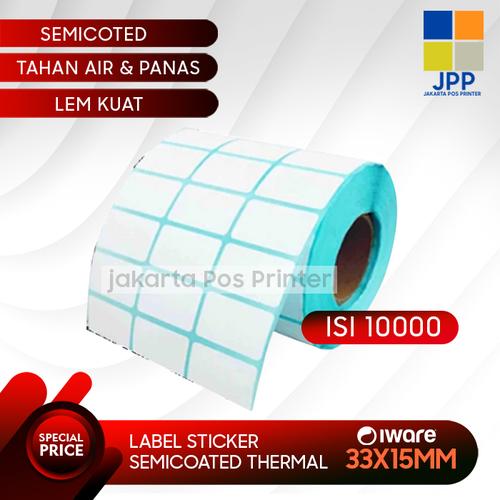 Jual KERTAS STICKER LABEL BARCODE SC 33X15 3 BARIS ISI 10 RB - Jakarta ...