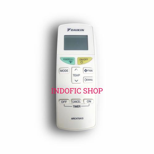 Jual REMOTE REMOT AC DAIKIN ARC470A13 Original - Jakarta Barat - INDOFIC SHOP | Tokopedia