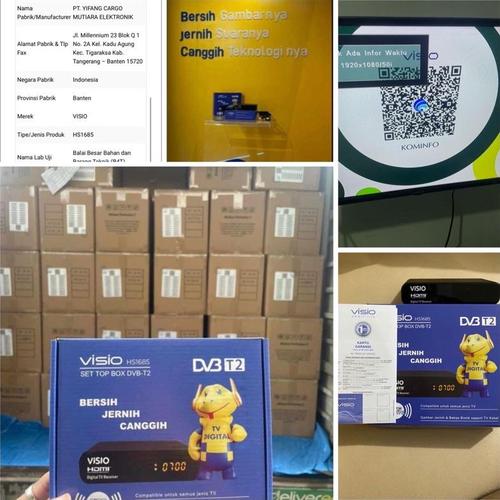 Jual Set Top Box TV Digital DVB T2 Original / STB VISIO T2 - STB VISIO ...