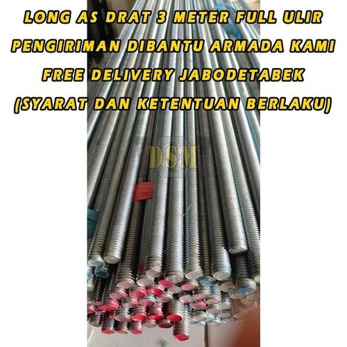 Jual GALVANIS / As Drat M16 / Long Drat M16 X 3 METER / Thread Rod ...