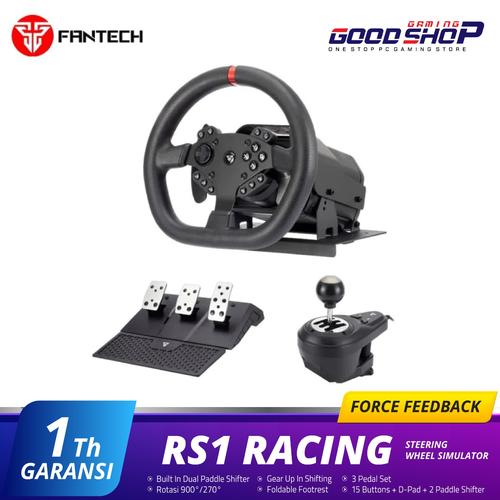 Jual Fantech RS1 Racing Steering Wheel Simulator Force Feedback ...