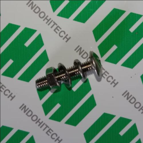 Jual Baut Mur Ring JT M3x16mm SS304 kepala payung obeng plus1 SET ...