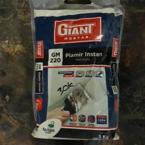 Jual Giant Mortar 220 plamir instan kemasan 5kg - Kota Tangerang ...