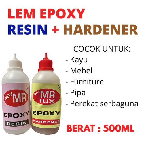 Jual Lem Epoxy Resin Hardener 1/2kg - MR LUX Epoxy Resin Hardener - Kab. Jepara - SWALAYAN UD ...