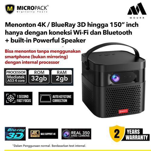 Promo Blueray 4k Projector Mini Proyektor 1080p Micropack Smart Mpj 02